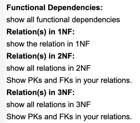 Functional Dependencies Show All Functional Chegg