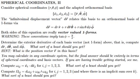 Solved Consider Spherical Coordinates R Theta