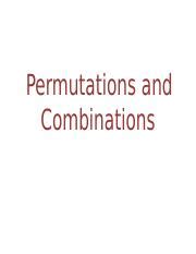 Permutations And Combinations Pptx Permutations And Combinations Some Examples How Many