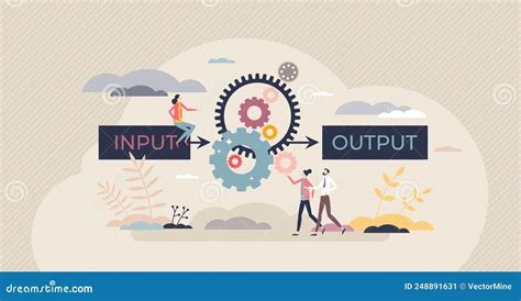 Algorithm Data Input And Output Process Visualization Tiny Person