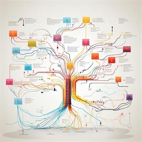 Premium Photo Visualizing Ideas Multicolored Mind Map Infographic