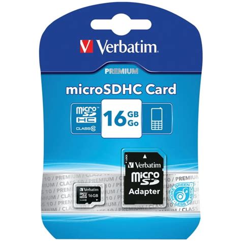 Verbatim Microsdhc Card Wadapter Class 10 16gb Walmart Business