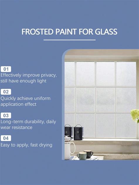Water Based Frosted Glass Paint Waterproof And Sunproof Renovation
