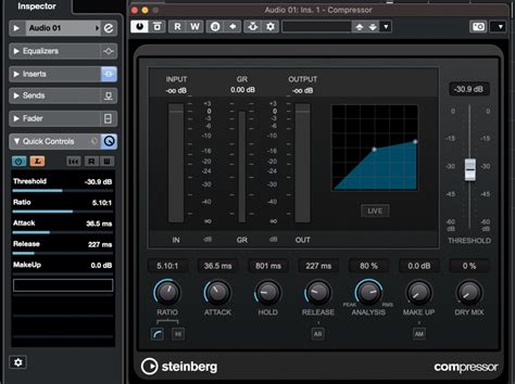 Quick Controls In Cubase Audioswift