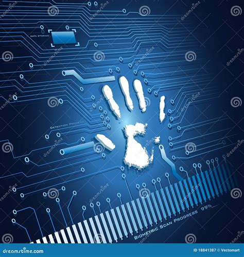 Hand Scanning Stock Vector Illustration Of Innovative 18841387