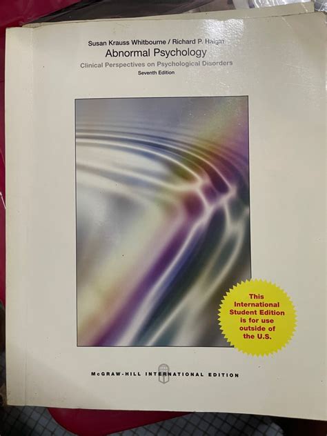 Abnormal Psychology 7th Edition Mcgraw Hill Hobbies And Toys Books