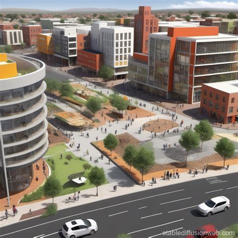 South Africa Design A Vibrant Urban Space Centered Around The Railway