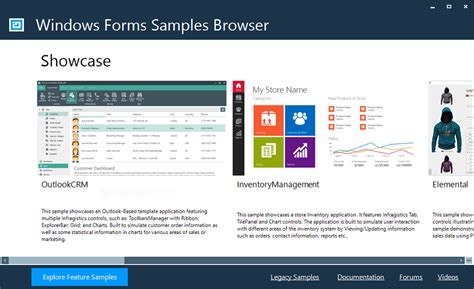 Winforms Gui Design Samples