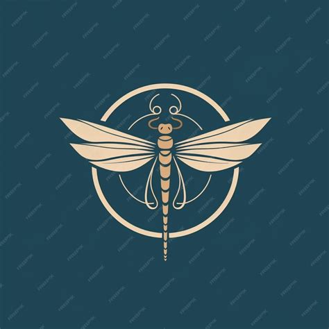 Premium Photo A Close Up Of A Dragonfly With A Circular Background Generative Ai