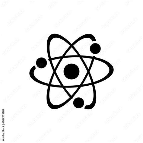 Science Atom Symbol Icon Vector Eps 10 Illustration Stock Vector Adobe Stock