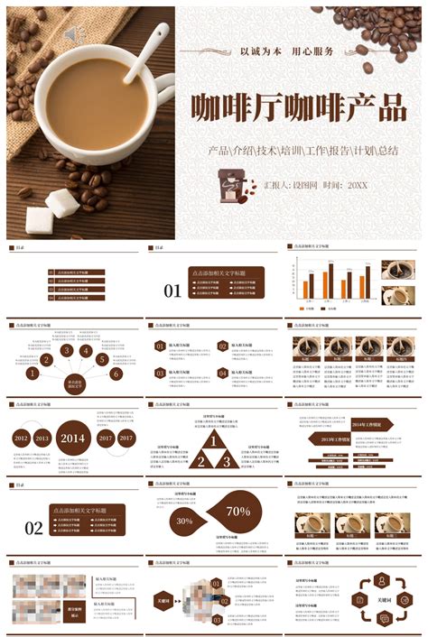 介绍咖啡ppt素材 介绍咖啡ppt图片 介绍咖啡ppt模板 设图网