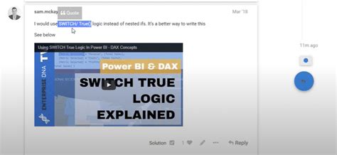 using advanced dax for multiple if statement in power bi