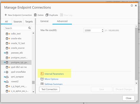 qlik replicate how to set internal parameters and qlik community