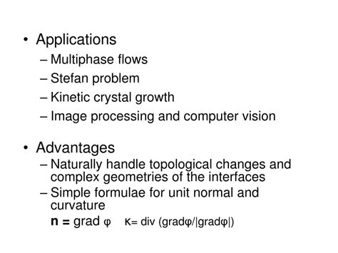 Ppt The Backward Error Compensation Method For Level Set Equation
