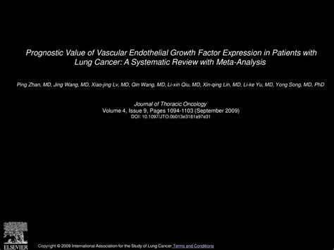 Prognostic Value Of Vascular Endothelial Growth Factor Expression In