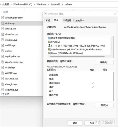 windows下的wintun sys文件删除需要trustedinstaller权限 知乎
