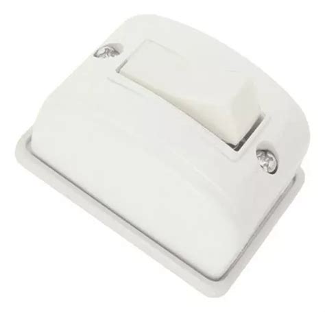 Interruptor Radial Blanco Rectangular De Un Solo Botón 1801394