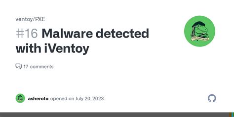 Malware Detected With Iventoy · Issue 16 · Ventoypxe · Github