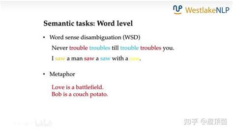 NLP 基础任务 语义分析 知乎