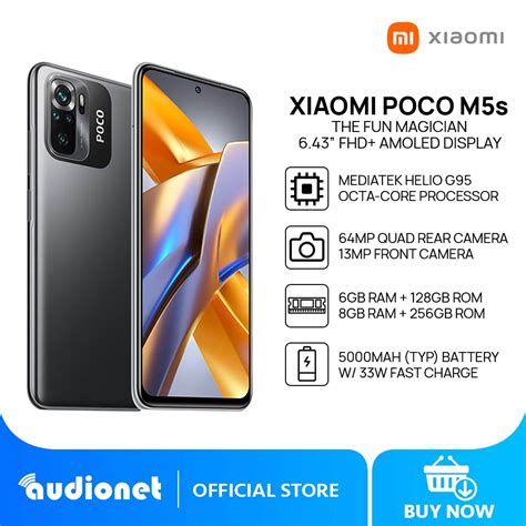 Xiaomi POCO M5s Smartphone | 6GB+128GB/8GB+256GB | MediaTek Helio G95 ...