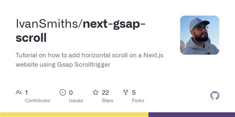 Github Ivansmithsnext Gsap Scroll Tutorial On How To Add Horizontal