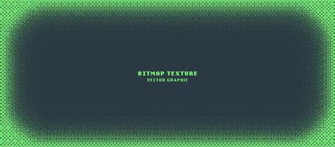 Premium Vector Dither Pattern Bitmap Texture Vector Rounded Frame Halftone Gradient Abstraction