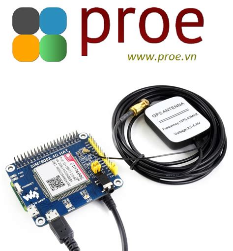 Sim7600g H 4g Hat 4g 3g 2g Gsm Gprs Gnss Hat For Raspberry Pi