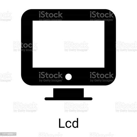 Lcd 흰색 배경에 격리 된 화면 글리프 아이콘 0명에 대한 스톡 벡터 아트 및 기타 이미지 0명 개념 개념과 주제 Istock