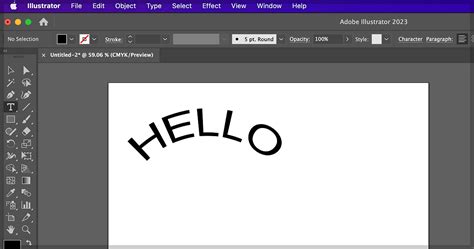 [illustrator 일러스트레이터 기초강좌] 텍스트 문자 글자 모양 왜곡하기