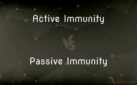 Active Immunity Vs Passive Immunity — Whats The Difference