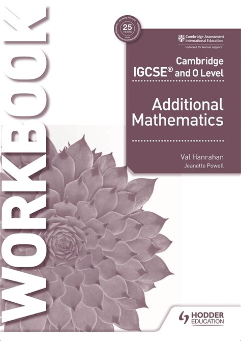 Cambridge Igcse And O Level Additional Mathematics Workbook By Val Hanrahan Hachette Uk
