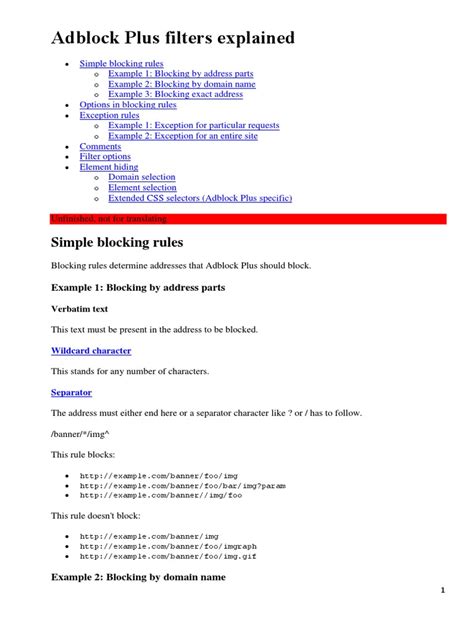 Adblock Plus Filters Explained Download Free Pdf Cascading Style