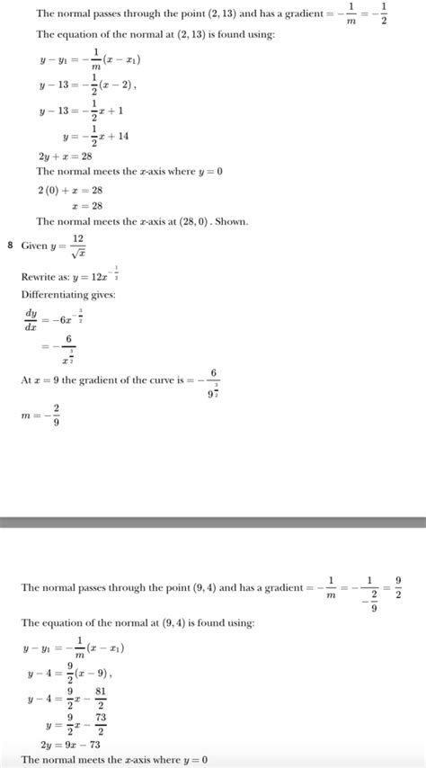 9709 p1 differentiation exercise 4 and mixed exercise worked solutions