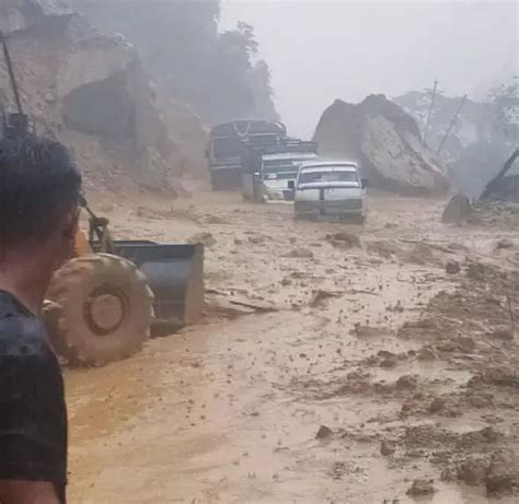 Landslide Hits Arunachal 3 Vehicles Tumble Into River