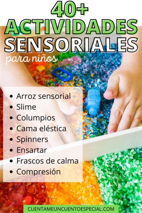 40 Actividades Sensoriales Para Niños Diversión Estimulación Sensorial