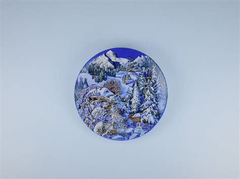 Вінтажна колекційна тарілка «Зима Antik Salon