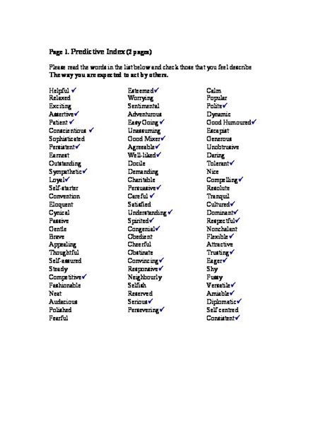 Predictive Index Doc Pdfcoffee
