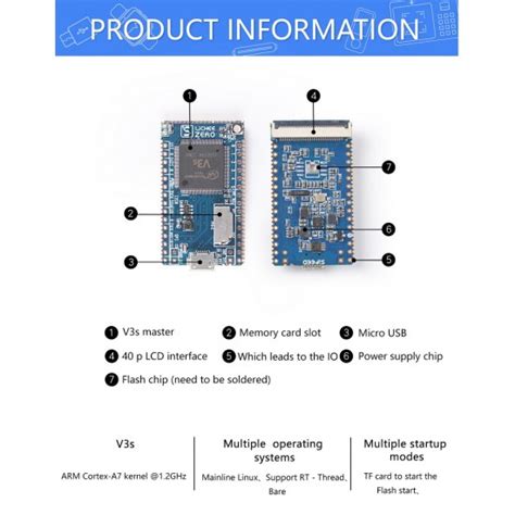 Sipeed Lichee Pi Zero V3s Linux Development Board Mini Starter Cortex