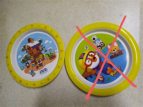 새재품 뽀로로 어린이 접시 그릇 5개 헬로마켓