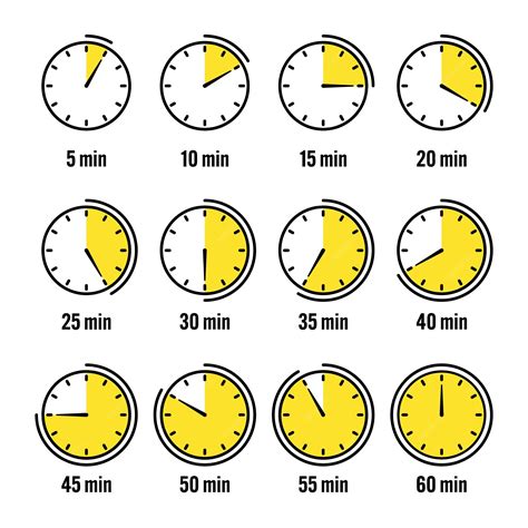 Premium Vector Stopwatch Icons Colorful Simple Chronometer Time