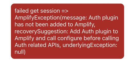 Unhandled Exception Amplify Plugin Was Not Added Issue Aws Amplify Amplify Flutter