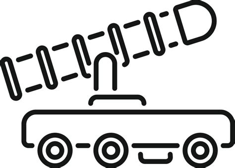 Military Rocket Launcher System Transporting Vector Image