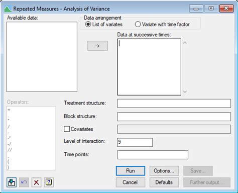 Repeated Measures Analysis Of Variance • Genstat Knowledge Base