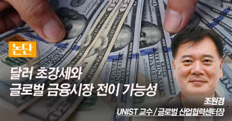 논단 달러 초강세와 글로벌 금융시장 전이 가능성