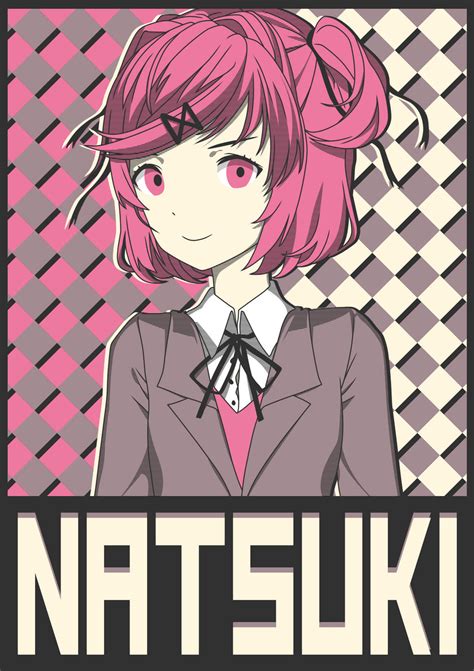 Poster Doki Doki Literature Club Natsuki By Falkzzz On Deviantart