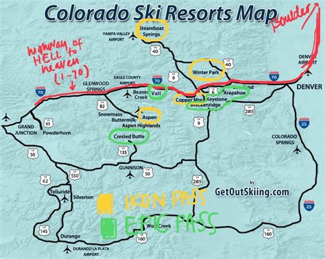 Ikon Pass Resorts Map
