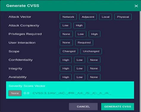 Cvss Calculator Software Vulnerability Scoring Process
