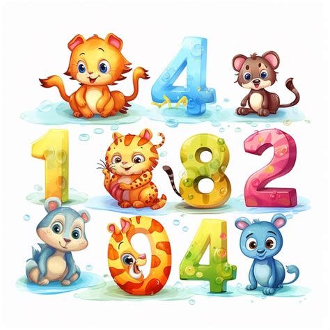 Premium Photo 3d Rendered Numbers Numeric For Young Learning