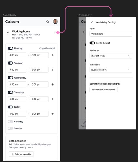 Cal 1151 Mobile Set Your Availability · Issue 7351 · Calcom