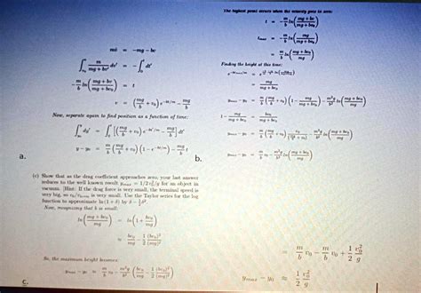 solved consider an object that is thrown vertically up with initial